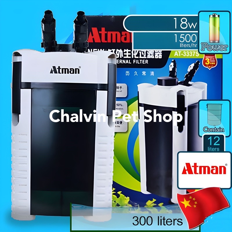 Jual ATMAN AT 3337 S / 3337S External Filter ORIGINAL | Shopee Indonesia