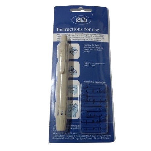 Jual Lancing Pen Test Alat Ambil Sample Darah Lancet Device Pena Bekam ...