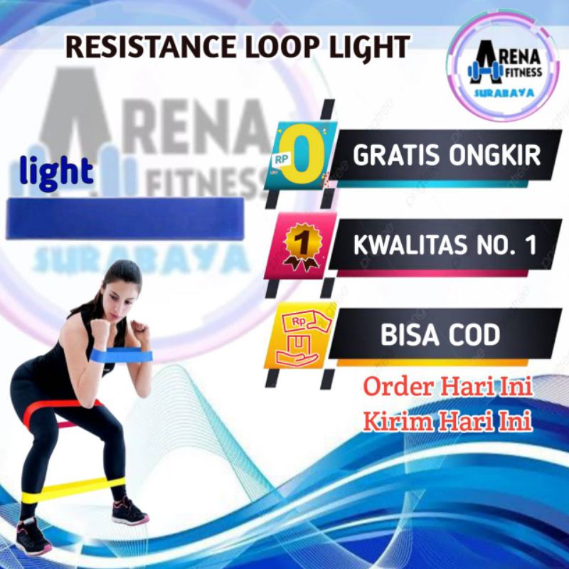 Jual resistance Band Loop Tension Rope Fitness resistance loop x-light ...