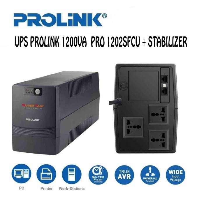 Jual UPS PROLINK 1200VA PRO 1202SFCU + STABILIZER | Shopee Indonesia