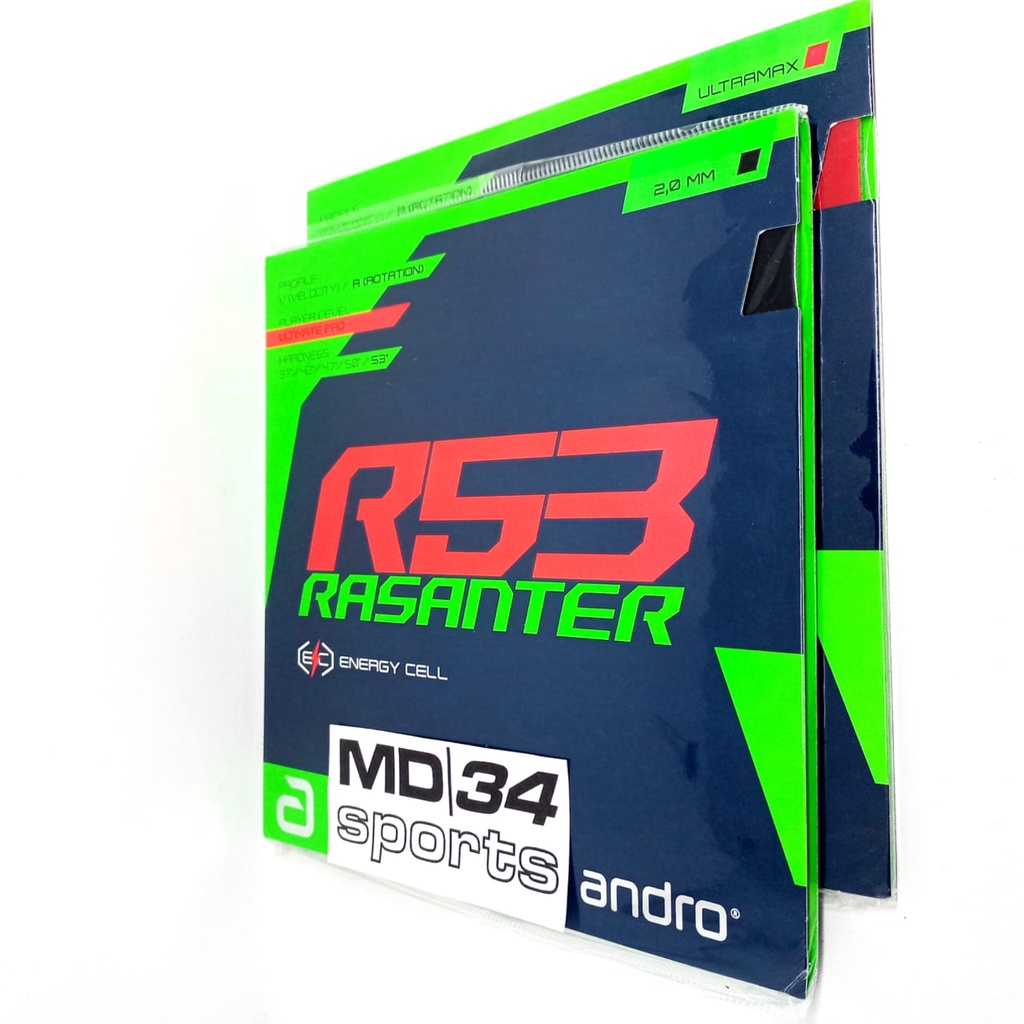 Jual KARET ANDRO RASANTER R53 - Karet / Rubber / Bet pingpong murah ...