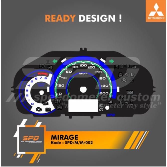 Jual PANEL SPEEDOMETER CUSTOM MITSUBISHI MIRAGE MATIC GARANSI 1 TAHUN ...