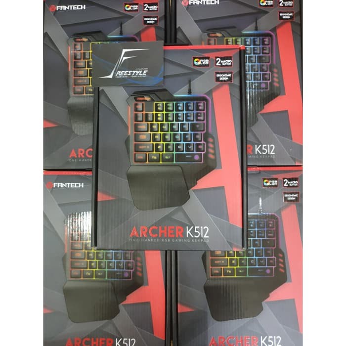 Jual Fantech K512 K512 K 512 Archer One Handed RGB Gaming Keyboard ...