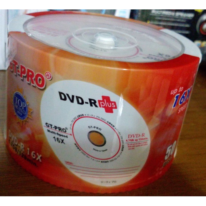 Jual DVDR GT-PRO PLUS 50 Disc 4.7 GB (Kemasan Tabung) | Shopee Indonesia