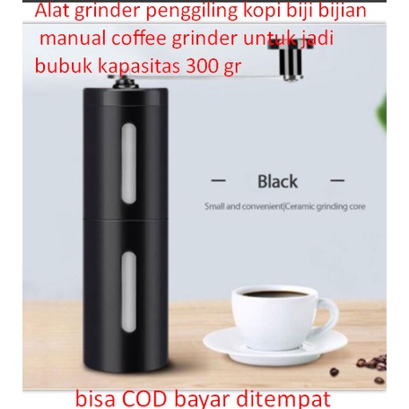 Jual Alat grinder penggiling kopi biji bijian manual coffee grinder ...