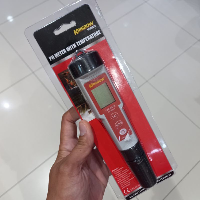 Jual Krisbow ph meter alat ukur ph dengan indikator suhu -5°C sampai 90 ...