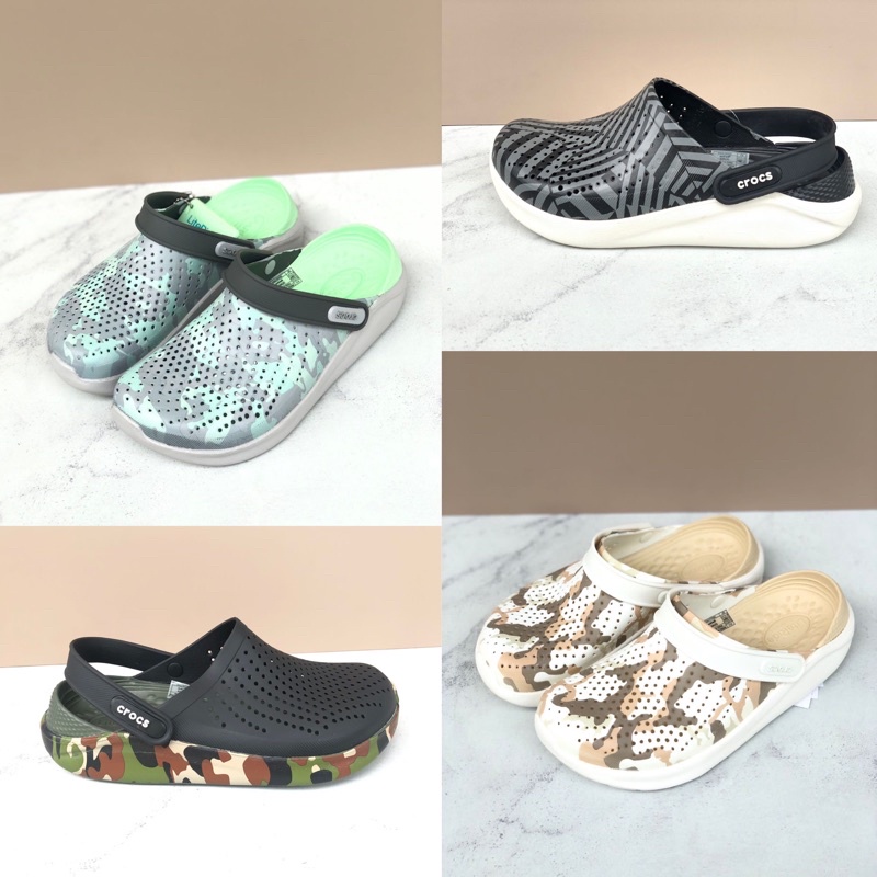 Jual TERMURAH Sendal Crocs Literide Army Graphic / Camo / Croc / Clog / Literide Motif / Sendal ...