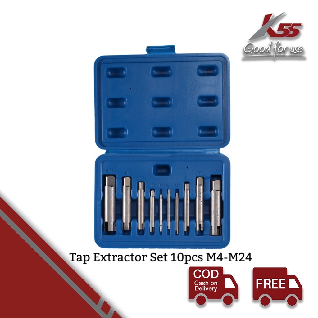 Jual Taps Extractor Set 10pcs 1-10mm Alat Mengeluarkan Tap Tangan Patah ...
