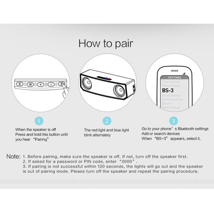Jual ORIGINAL - Bluedio BS-3 Bluetooth V4.1 Sound Bar 3D Stereo ...