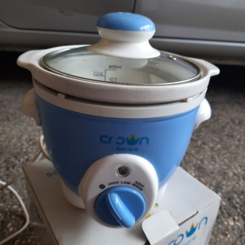 Jual slow cooker crown preloved mpasi bayi bubur perlengkapan mpasi ...