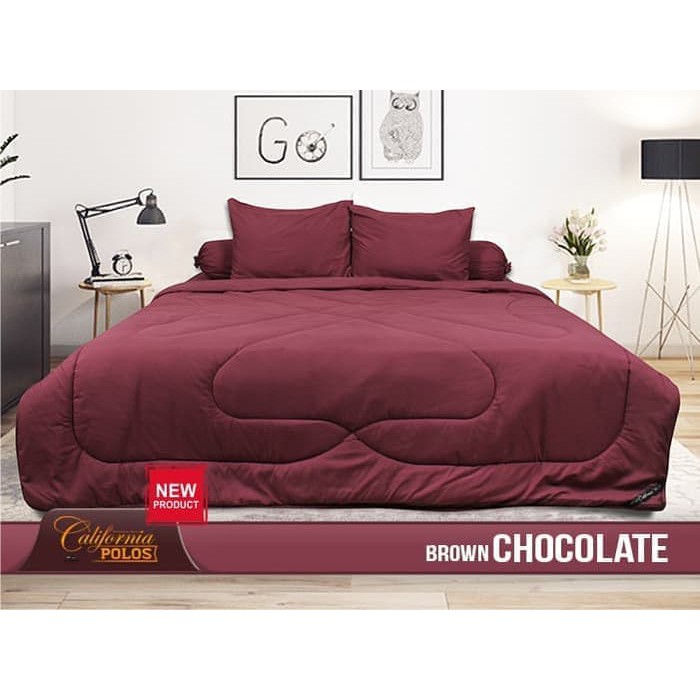 Jual Sprei California polos 180 x 200 Brown Chocolate ( King Size ...