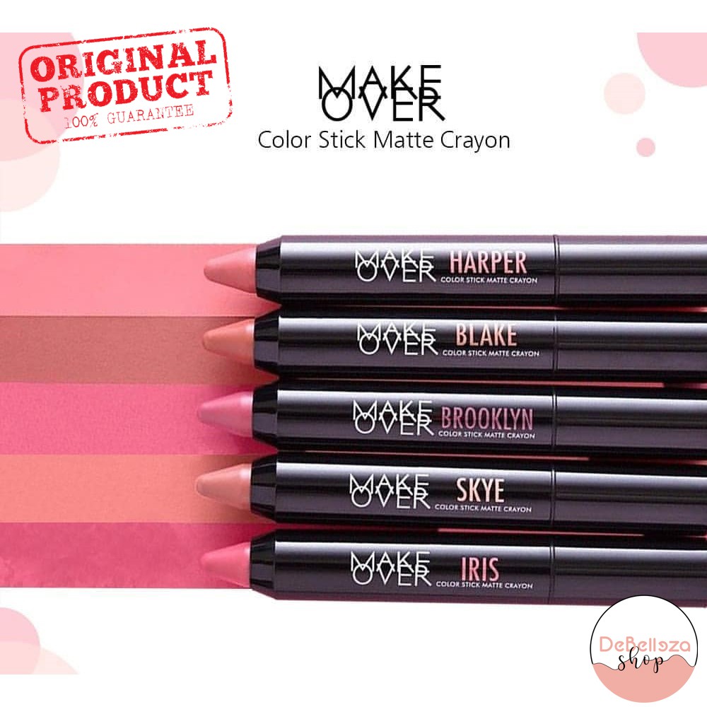 Jual Make Over Color Stick Matte Crayon | MAKEOVER STIK CRAYON | Shopee ...
