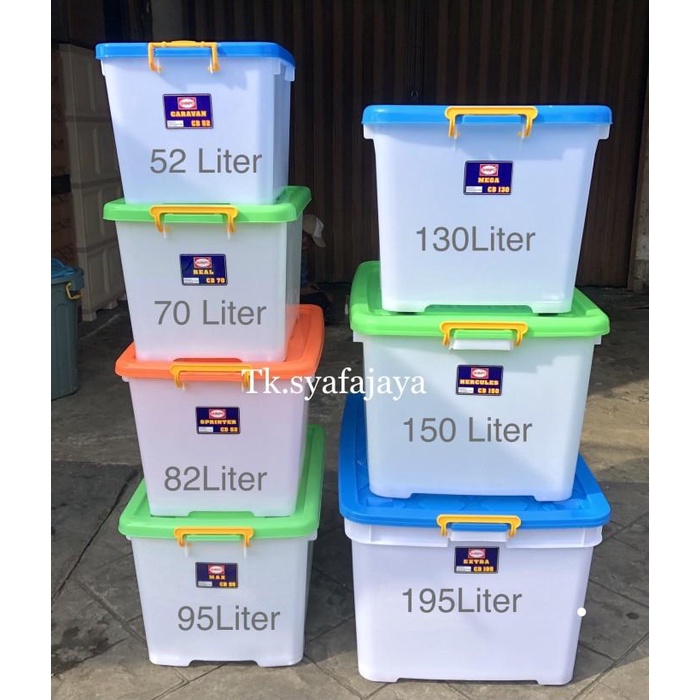 Jual Tempat Penyimpanan Box Container Shinpo Ukuran Cb 25-30-45-52-70-82-95-130-150-195 Liter ...