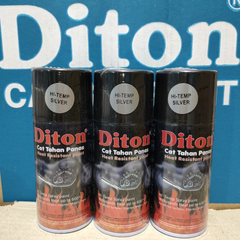 Jual Pilok Pilox Cat DITON HI-TEMP Silver Anti Panas Tahan Panas 150cc | Shopee Indonesia