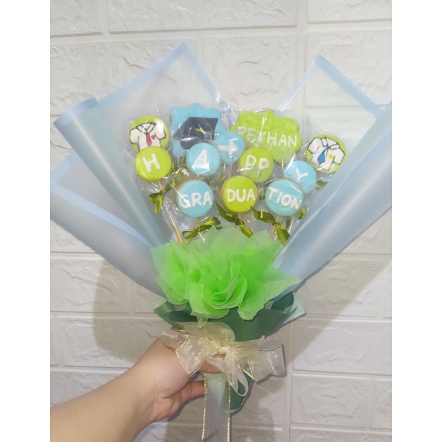 Jual bouquet cookies graduation buket kukis wisuda | Shopee Indonesia