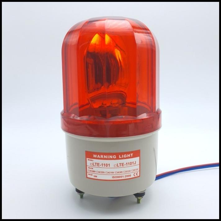 Jual Lampu Rotari, Lte-1101 , Rotary Warning Light, 220V Ac, 10W, Merah ...