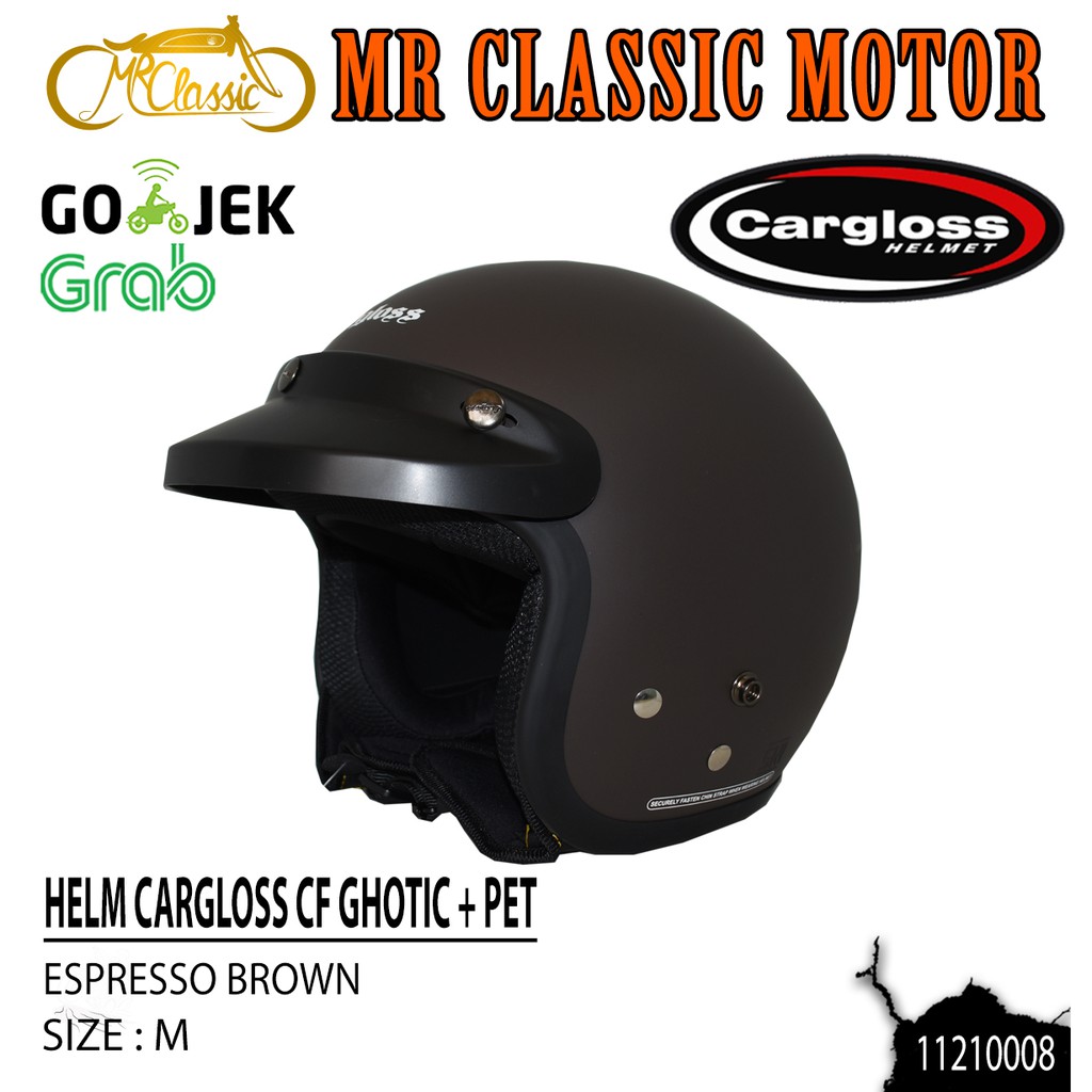 Jual Helm Cargloss CFM Set Topi Espresso Brown M/L | Shopee Indonesia