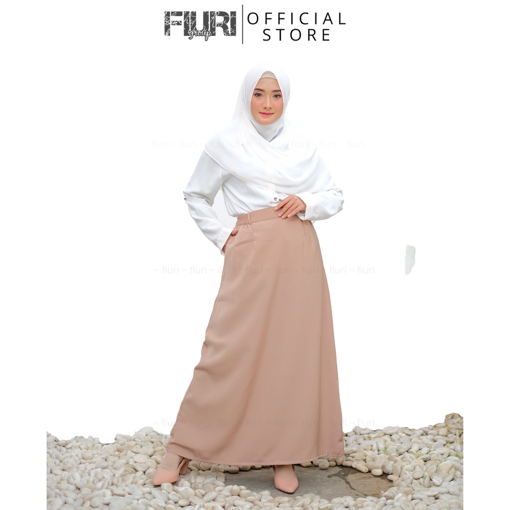 Jual FIURI - Rok Kain Hitam Panjang Model A - Rok Kain Model A - A-Line ...