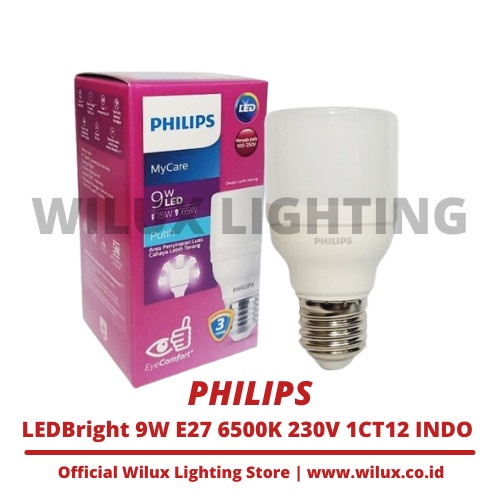 Jual Philips LED Bright 9W E27 6500K (Cool Day Light) | Shopee Indonesia