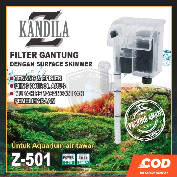 Jual Filter Gantung Kandila Z 501 Hang On Filter Z501 Plus Skimmer | Shopee Indonesia