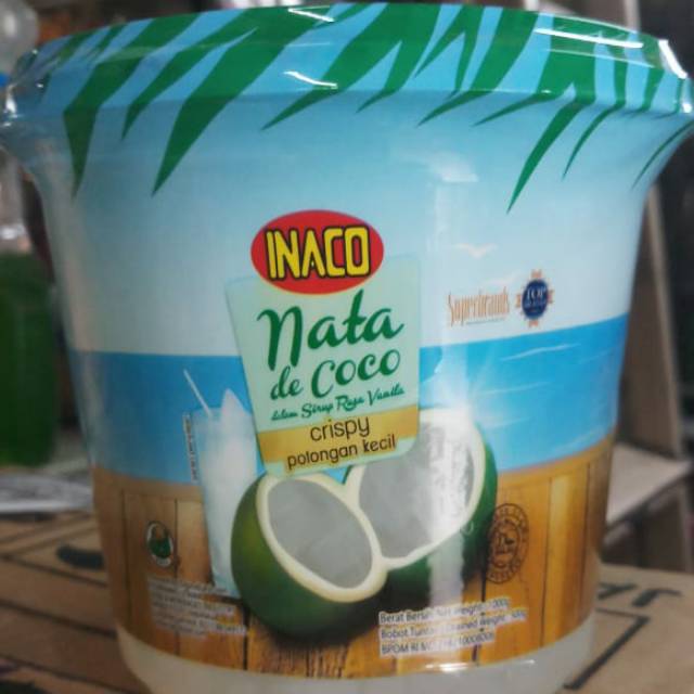 Jual PROMO Inaco Nata de Coco crispy potongan kecil 1kg Nata decoco ...