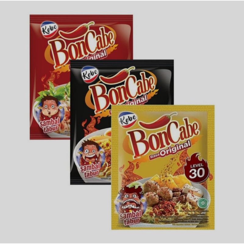 Jual Kobe Bon Cabe Sambal Tabur Sachet isi 12 sachet/rtg | Shopee Indonesia