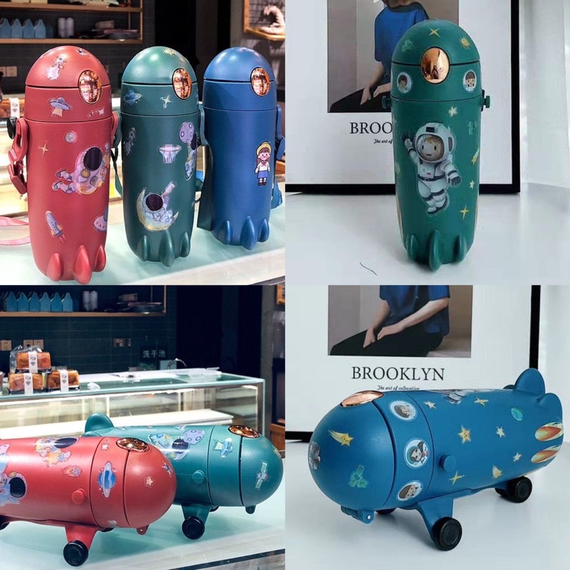 Jual Rocket Kids Straw Bottle sz 380ml, botol minum anak sekolah, botol ...