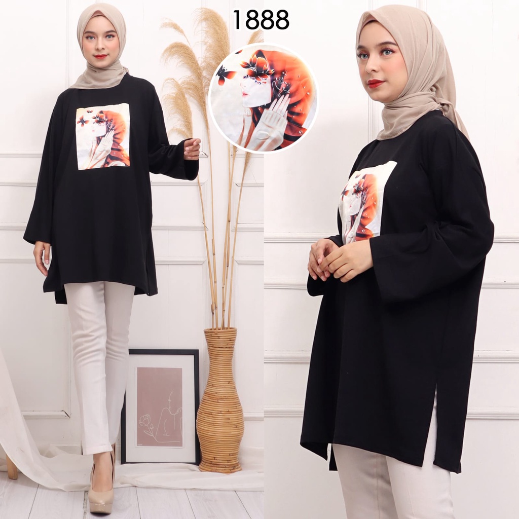 Jual ATASAN OVERSIZE VIRAL GAMBAR GADIS GLAMOR / ATASAN KEKINIAN ...