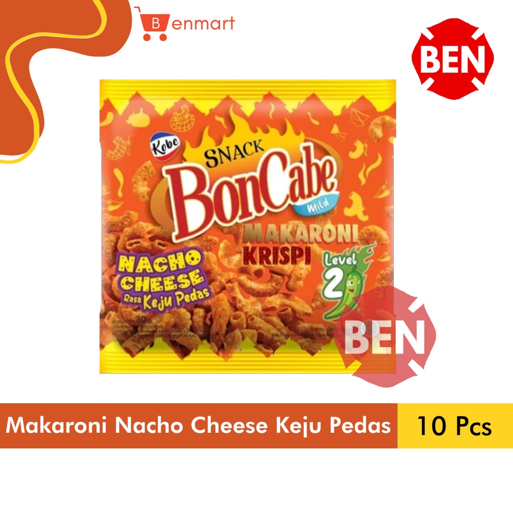 Jual Snack BonCabe Makaroni Krispi NACHO CHEESE KEJU PEDAS Level 2 Bon ...