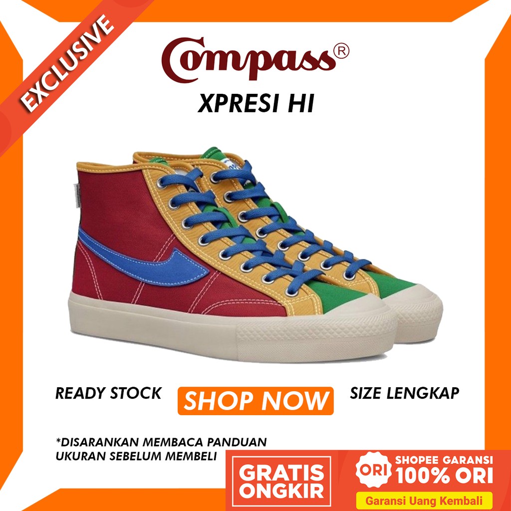 Jual Sepatu Compass Xpresi Hi Original | Shopee Indonesia