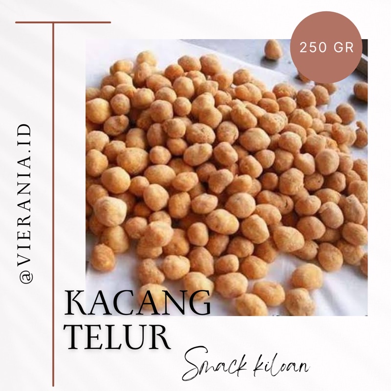 Jual CEMILAN MAKANAN RINGAN KACANG TELUR 250GR KACANG TELOR 250gr sehat ...