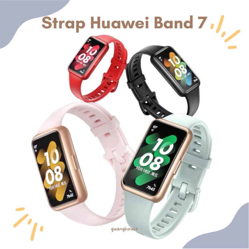 Jual Strap Huawei Band 7 Polos Tali Huawei Band 7 Silicone Polos ...