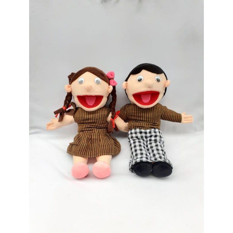Jual Boneka Tangan Muppet Couple Baju Lurik | Boneka Dongeng | Shopee ...