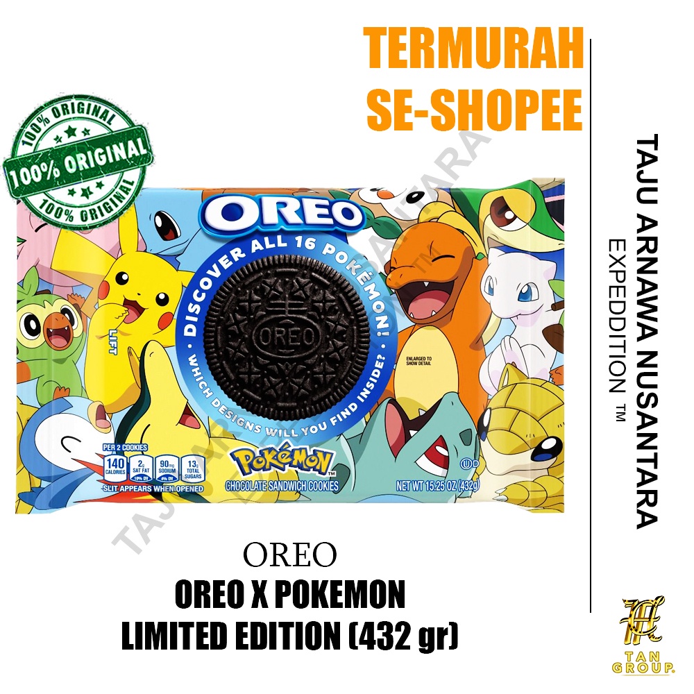 Jual Oreo X Pokemon Limited Edition (432gr) ORIGINAL 100% | Shopee ...