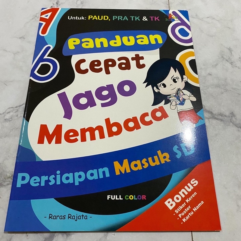 Jual pintar membaca huruf abc alfabet anak pintar sebelum sekolah ...