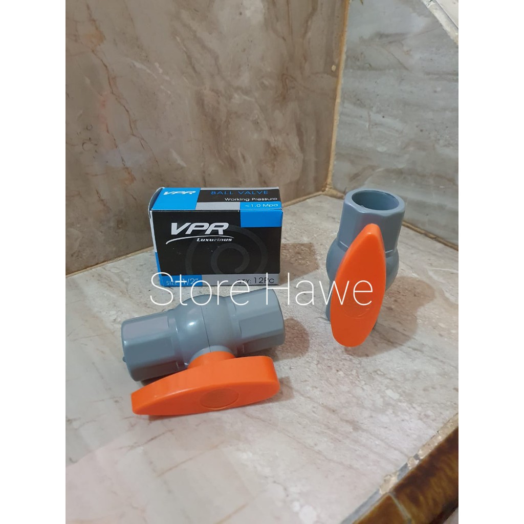 Jual Balvalve Pvc 1/2" VPR/Stop Kran Pvc | Shopee Indonesia