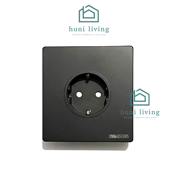 Jual Stop Kontak Inbow Tanam Dinding Hitam Black Doff | Shopee Indonesia