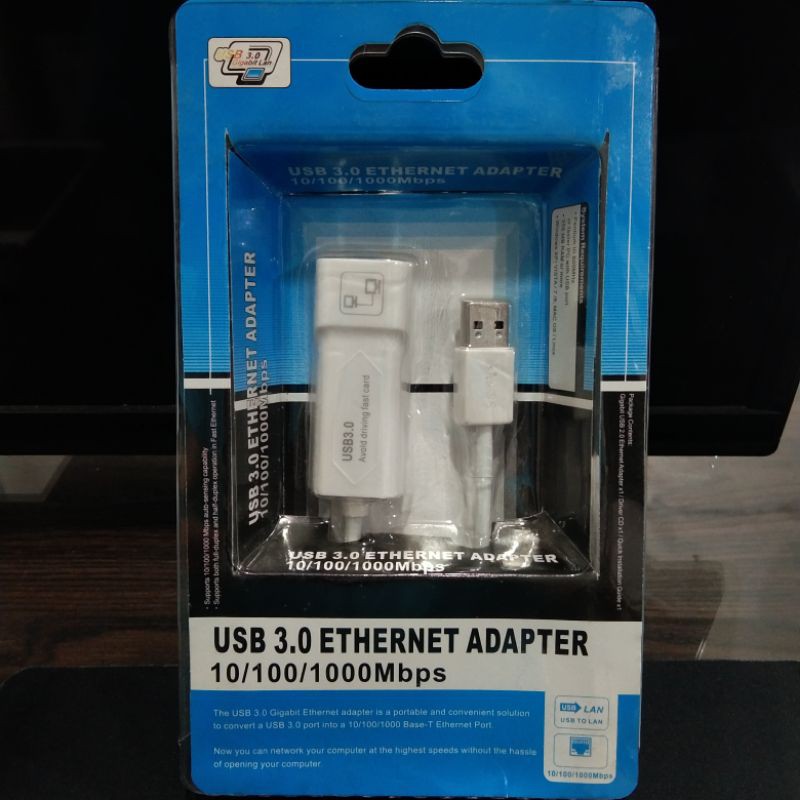 Jual USB 3.0 Ethernet Adapter 10/100/1000Mbps | Shopee Indonesia