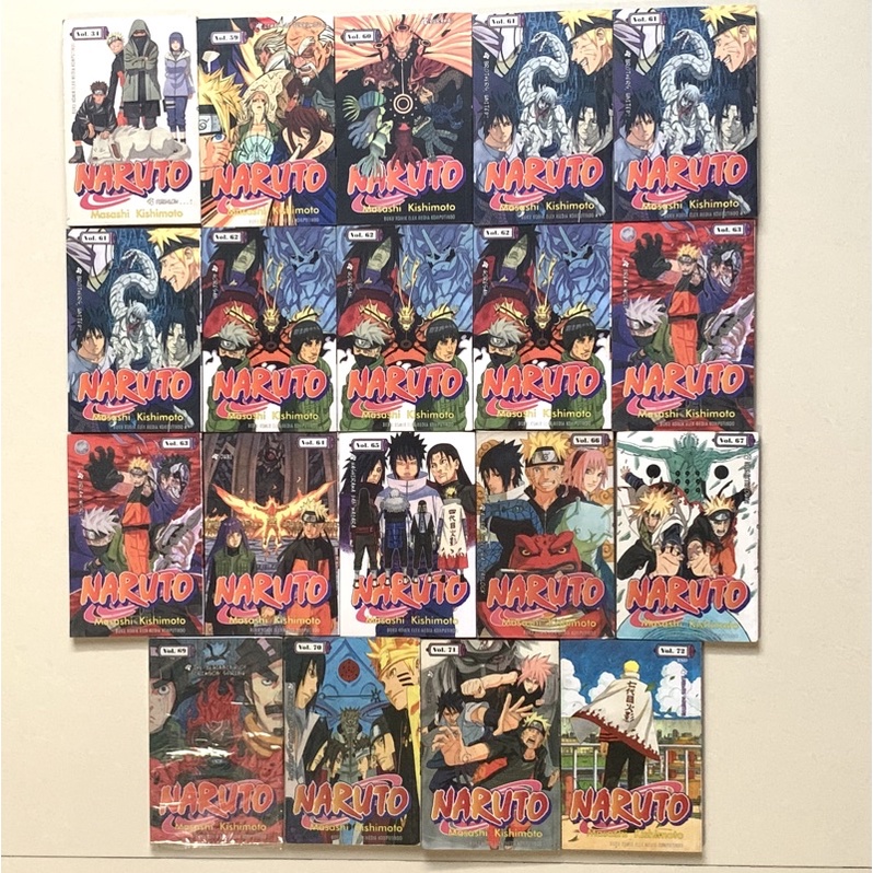 Jual [UPDATED 2025] Komik ORIGINAL Cabutan Naruto 34,43,57,59,60,61,62 ...