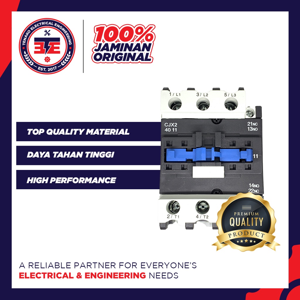 Jual Contactor CJX2-4011 Kontaktor 40A Kapasitas 40 Amper | Shopee Indonesia