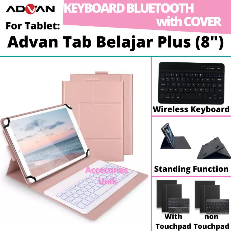 Jual Advan Tab 8 Inch Tablet Belajar Plus 8" Book Cover Keyboard ...