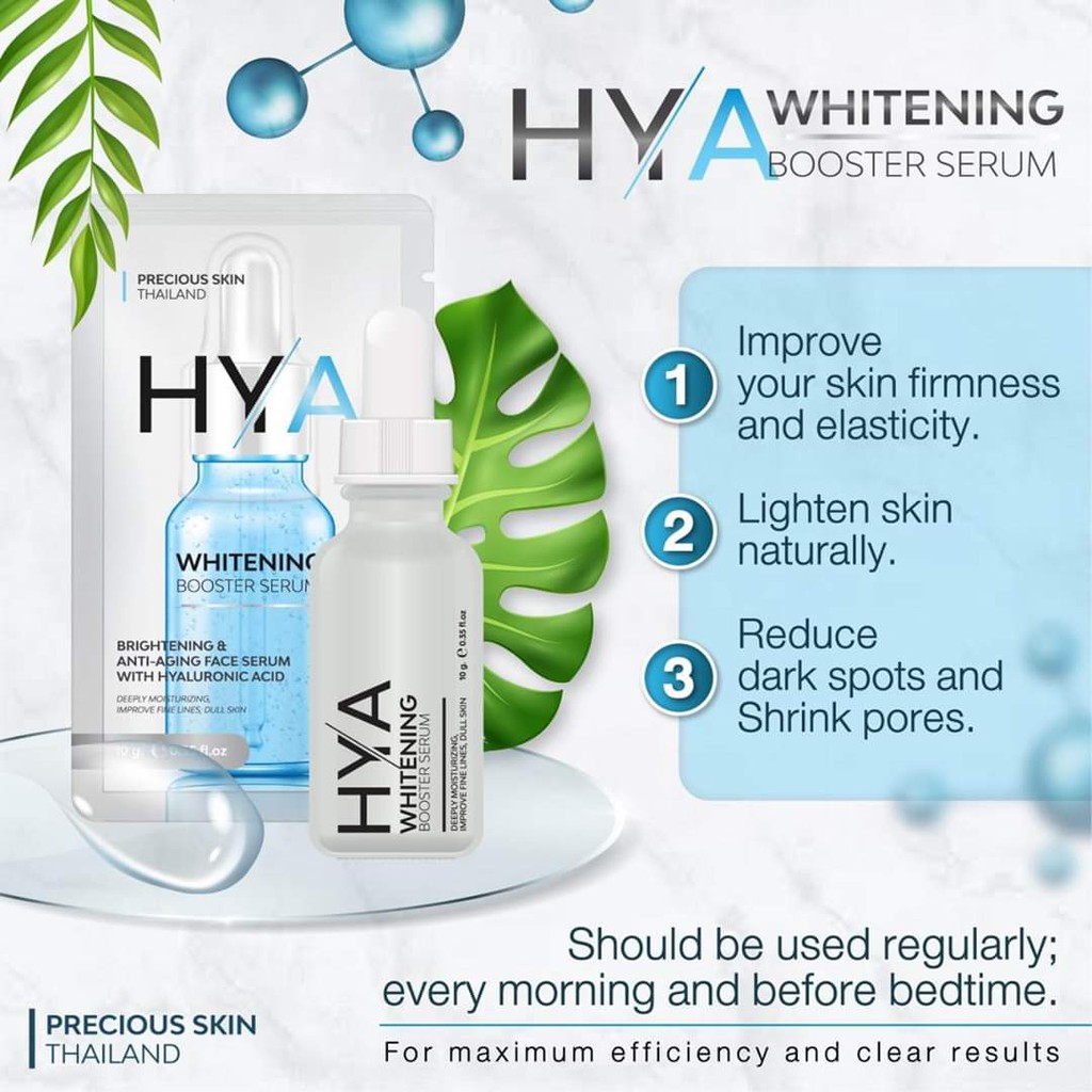 Jual HYA WHITENING BOOSTER FACE SERUM / ANTI AGING FACE SERUM / SERUM ...