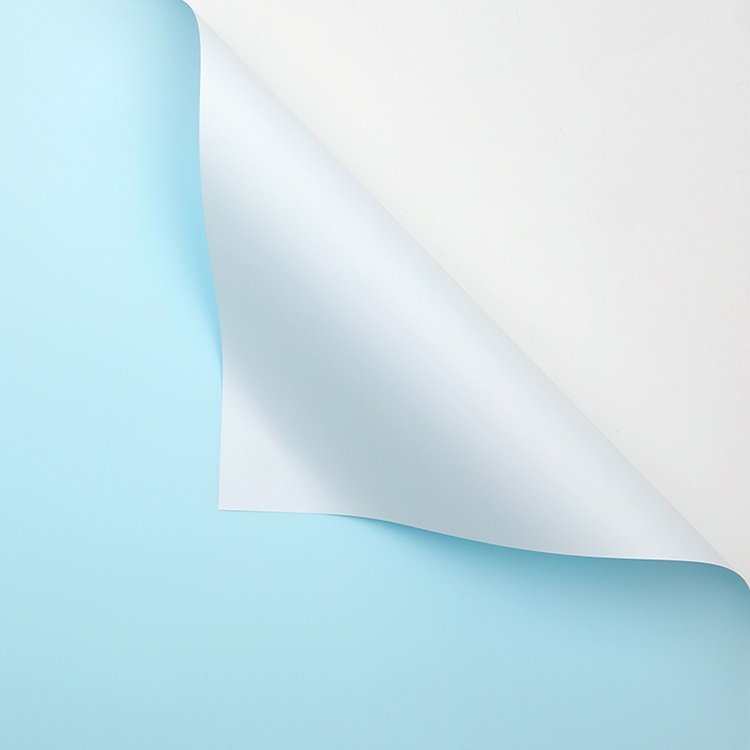 Jual [5 Lembar] Cellophane Bicolor Putih Pastel / Wrapping Paper Buket ...