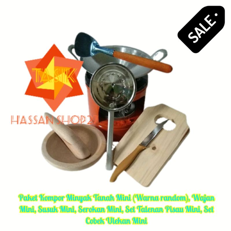 Jual Set Mainan Masak Masakan Anak / Paket Kompor Wajan Susuk Serok Set ...