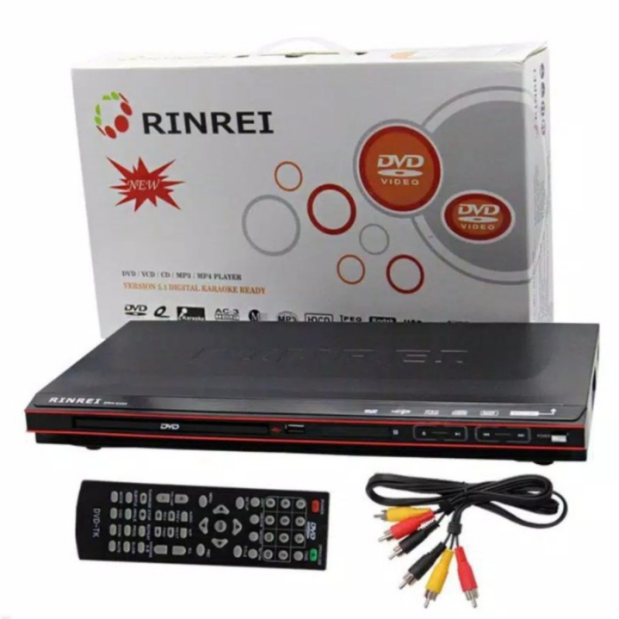 Jual DVD PLAYER RINREI DRN 533 D / DRN-533D Optik Samsung Body Besi | Shopee Indonesia