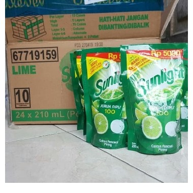 Jual Sunlight 210 ml isi 24 pcs /KARTON | Shopee Indonesia
