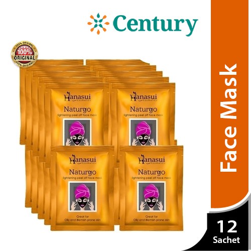 Jual ( 1Sachet ) Hanasui Naturgo Peel Off Mask Sachet | Shopee Indonesia
