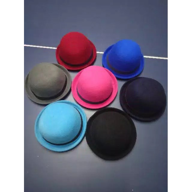 Jual Topi Chaplin Caplin Balita Anak /Topi Bowler Hat Bahan Lembut ...