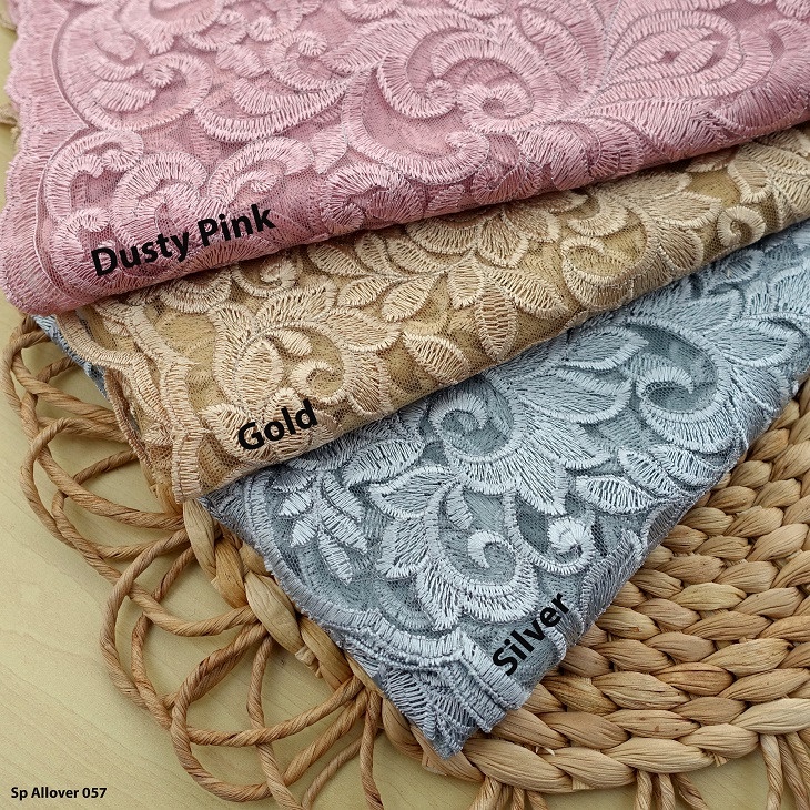 Jual Kain Brokat Premium / Kain Brukat SP Allover 057 | Shopee Indonesia