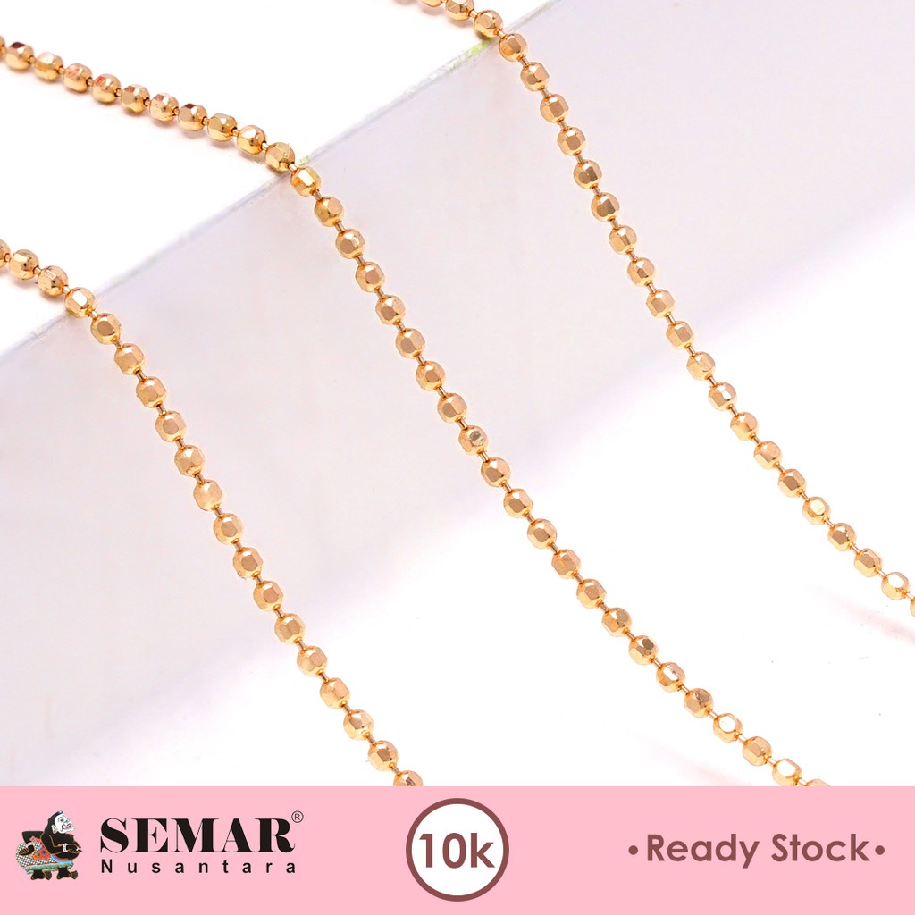 Jual Kalung Emas Luna Beads Gold 10K Semar Nusantara | Shopee Indonesia